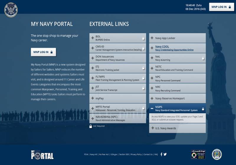 Navy Launches beta sailor portal — first step to single login site ...