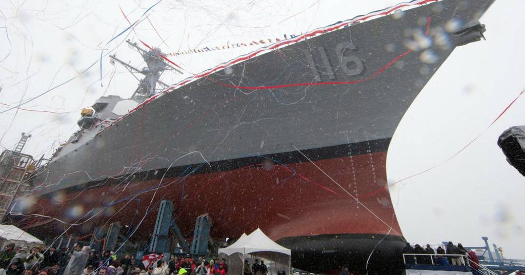 Navy takes delivery of future USS Hudner