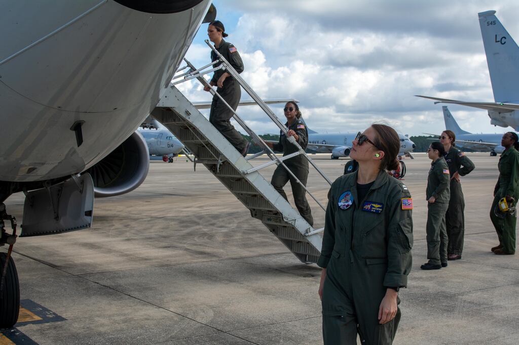 Patrol Squadron 45 conducts rare, all-female P-8A Poseidon flight