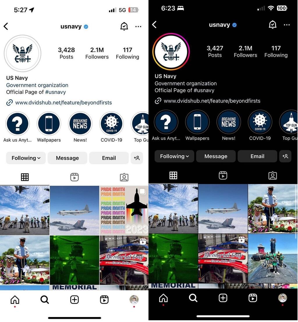 Did the Navy remove a Pride Month post from its Instagram account?