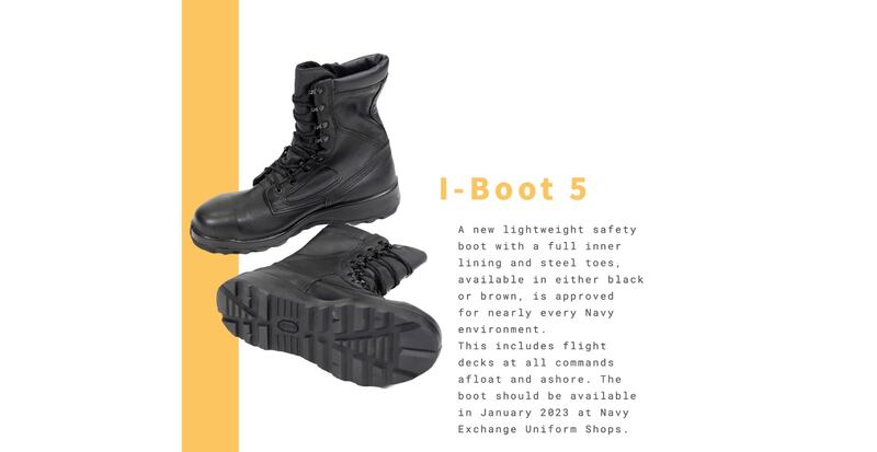 Navy announces uniform changes, including a new boot, expected in 2023