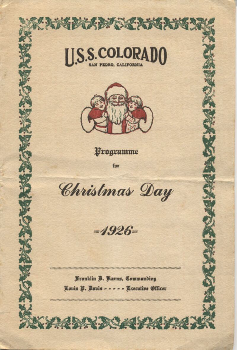 Here’s what the mess served Navy shipmates on Christmas Days of the past