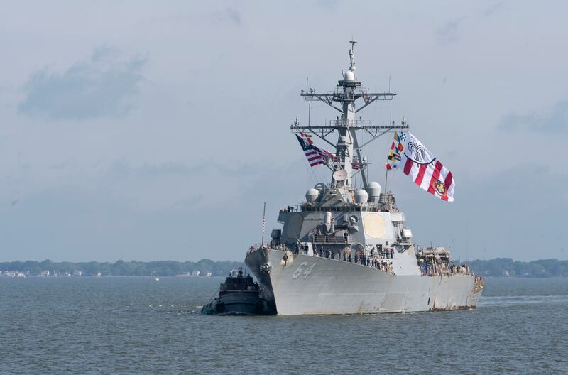 The USS Carney, salty and battle-tested, is back in the United States