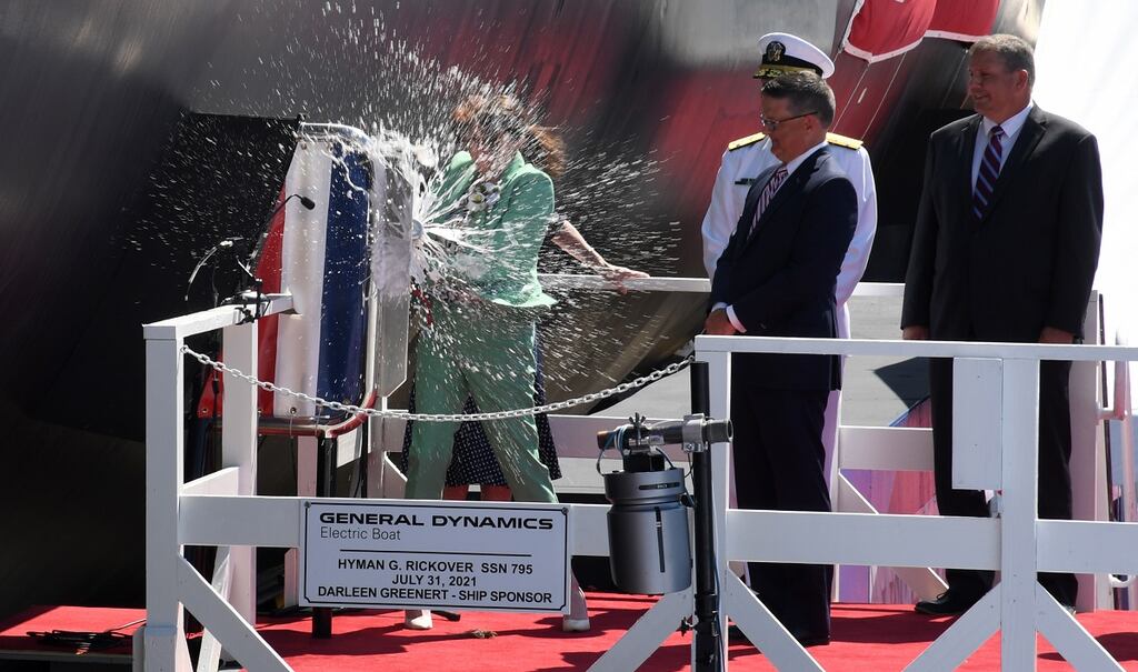 Navy christens 2nd submarine in honor of Adm. Rickover