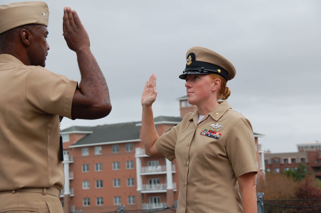 Navy promotes first female mortician to senior chief petty officer