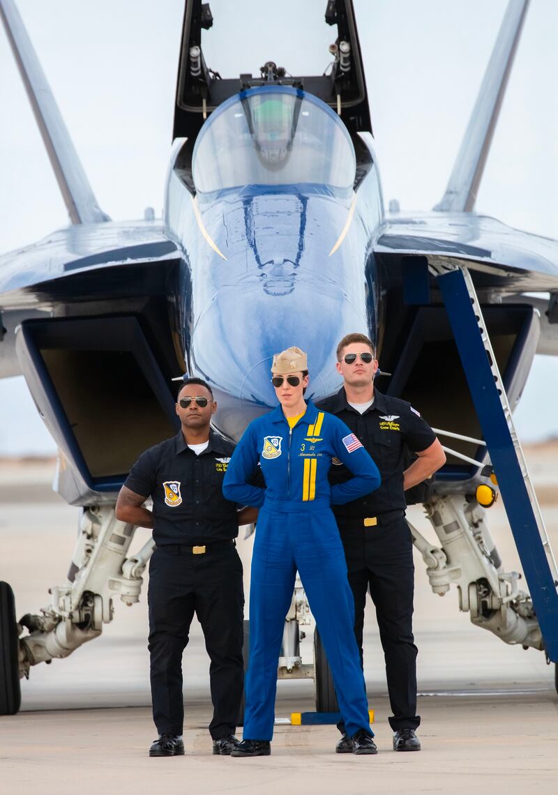 Female Navy Pilot Makes Historic Debut With The Blue Angels