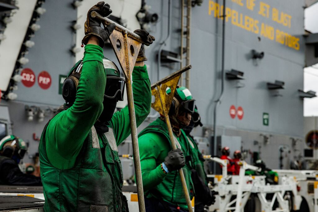 USS Gerald R Ford leaves Norfolk for first full-length deployment