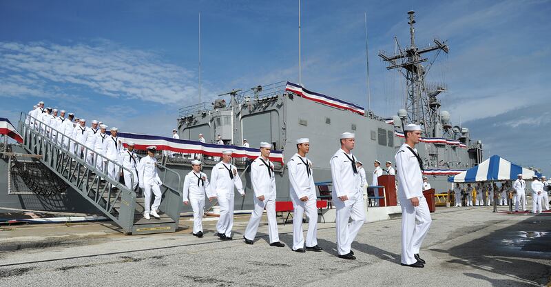 Navy retires its last modern ship to sink an enemy vessel