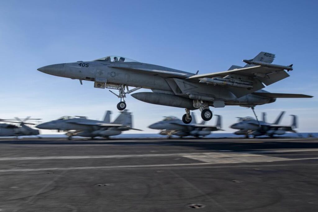 Navy completes ‘first of its kind’ jet repairs on a deployed carrier
