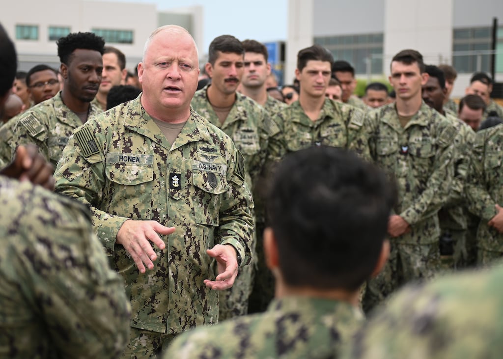 The top enlisted sailor wants to boost education and quality of life